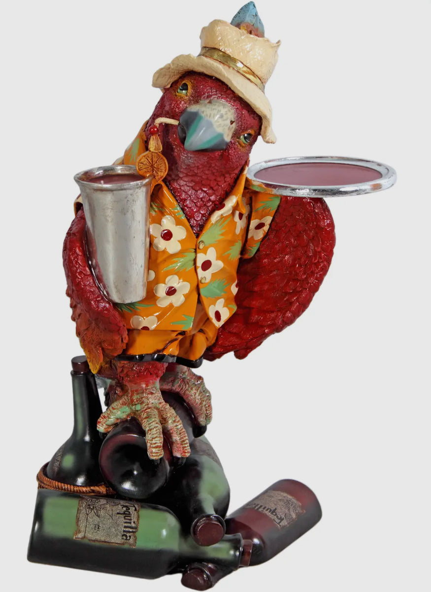 Parrot Butler Large Resin Sculpture 3 Feet Tall – The Sand Pebble